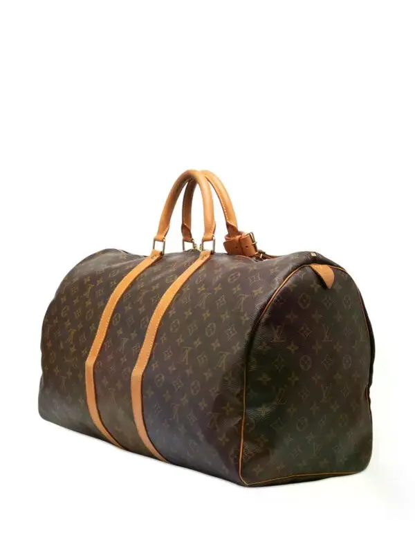 LOUIS VUITTON Keepall 55 Monogram Travel Bag - Brown