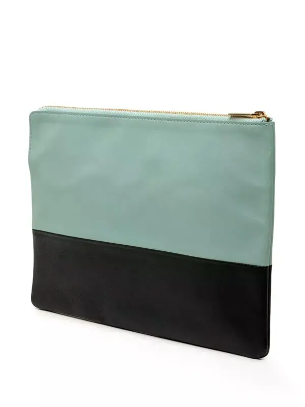 Celine Bicolor Lambskin Solo Clutch Bag