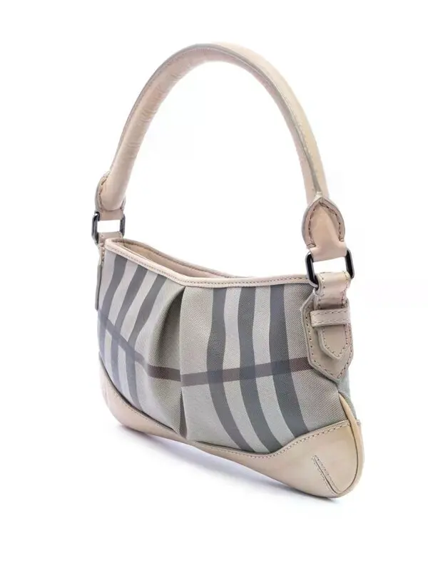 Burberry Smoke Check Coated Canvas Shoulder Bag
