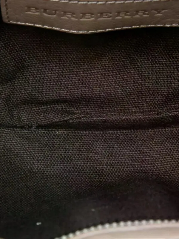 Burberry Smoke Check Coated Canvas Shoulder Bag