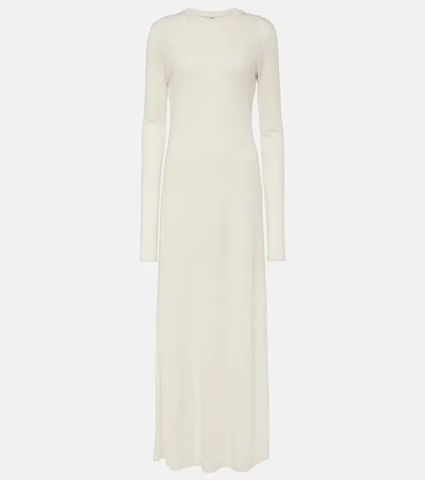 TOTEME Lyocell Maxi Dress - White