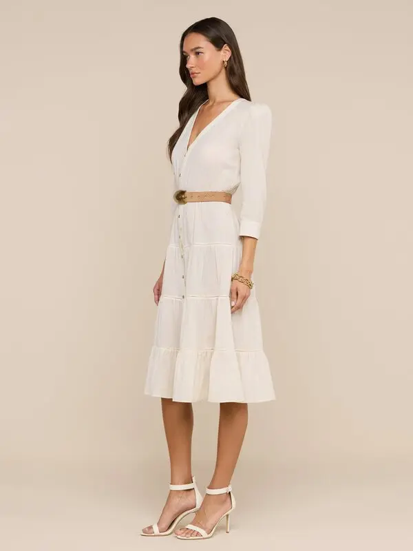 L'Agence Serafine Midi Dress