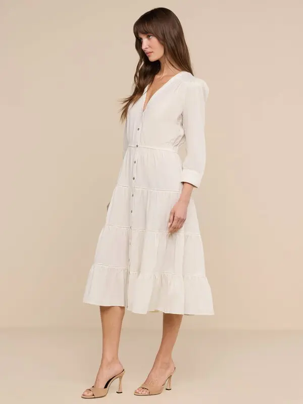 L'Agence Serafine Midi Dress