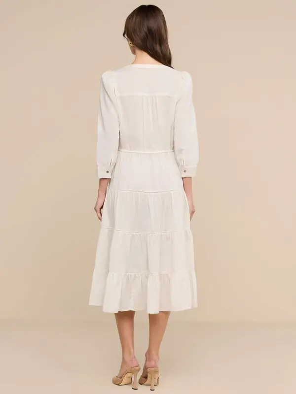 L'Agence Serafine Midi Dress