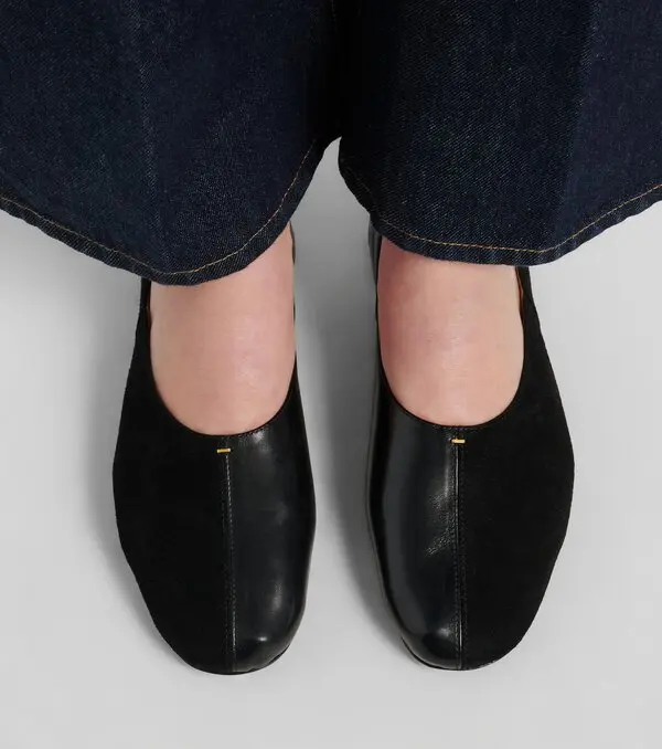 Khaite Jane Leather Ballet Flats