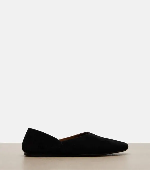 Khaite Jane Leather Ballet Flats
