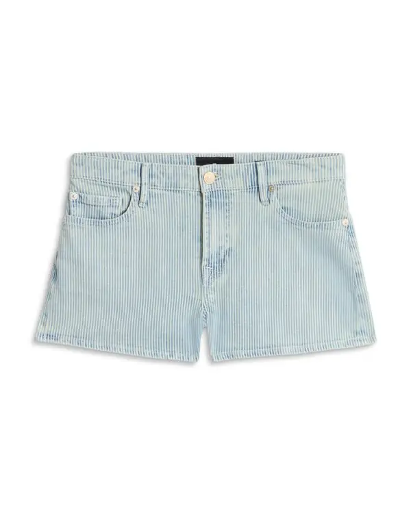7 For All Mankind Striped Denim Shorts