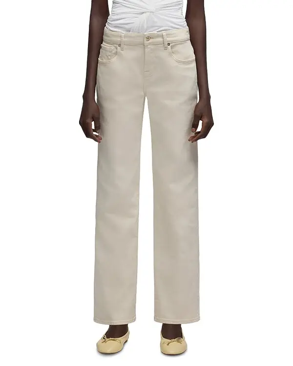 7 For All Mankind Calie High Rise Straight Jeans