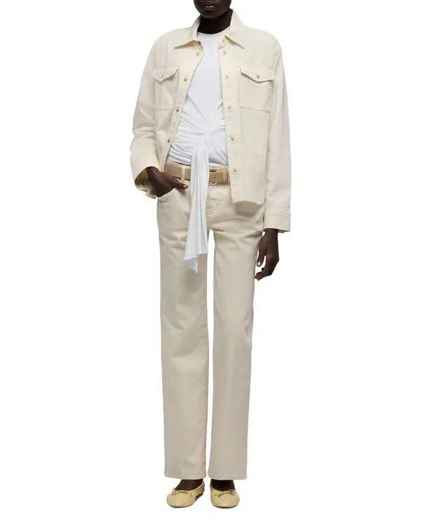7 For All Mankind Calie High Rise Straight Jeans
