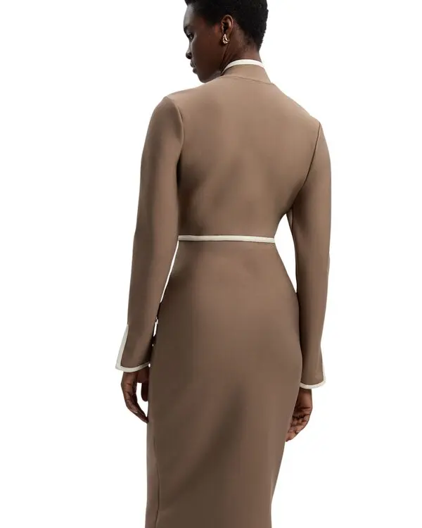 Karen Millen Bandage Military Piping Midi Dress