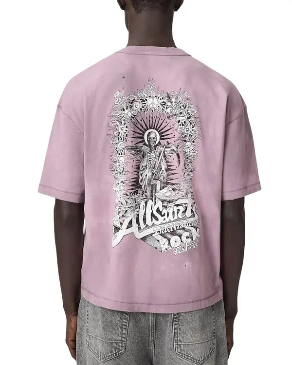ALLSAINTS Avalon Short Sleeve Crewneck Tee - Seashell Pink