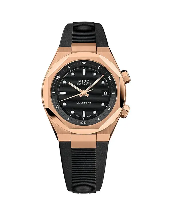 MIDO Multifort Two Crowns Watch - Black
