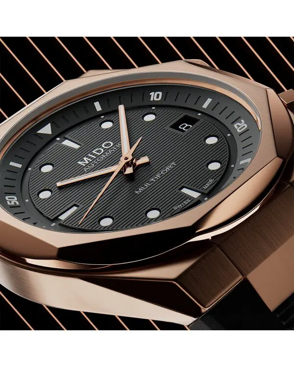 MIDO Multifort Two Crowns Watch - Black