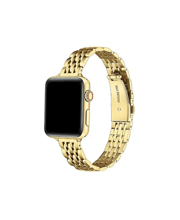 POSH TECH Rainey Skinny Stainless Steel Band For Apple Watch - Gold