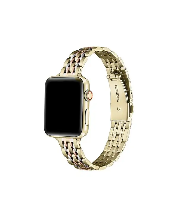 POSH TECH Rainey Skinny Stainless Steel Band For Apple Watch - Gold/silver/rose Gold