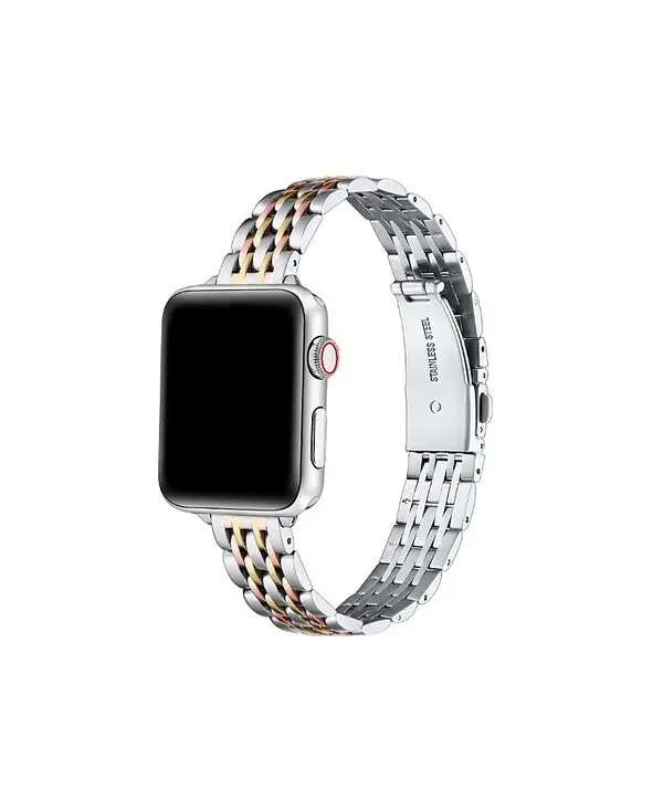 POSH TECH Rainey Skinny Stainless Steel Band For Apple Watch - Silver/gold/rose Gold
