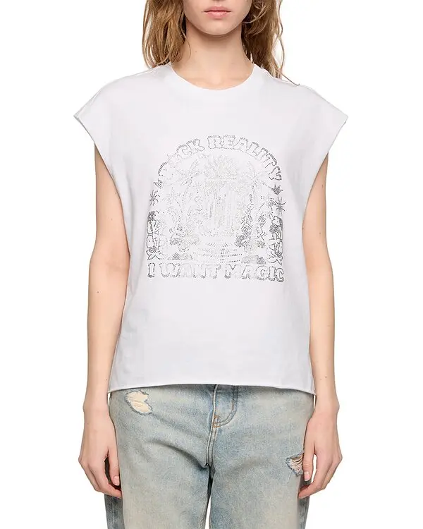Zadig&Voltaire Cloe Cascade Tank Top - White
