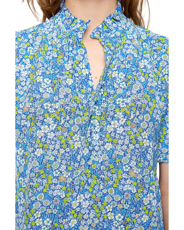 Zadig&Voltaire Topher Short Sleeve Floral Blouse
