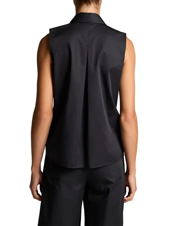 Vince Sleeveless Button-front Top