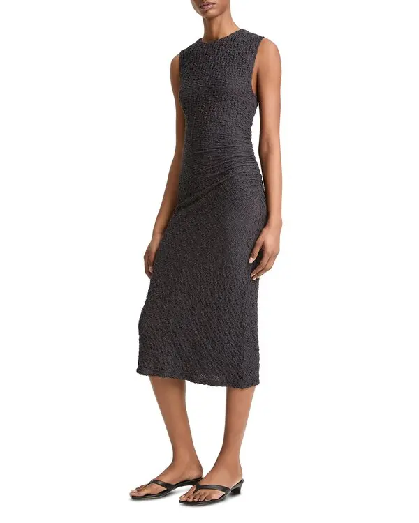 Vince Sleeveless Side Drape Dress