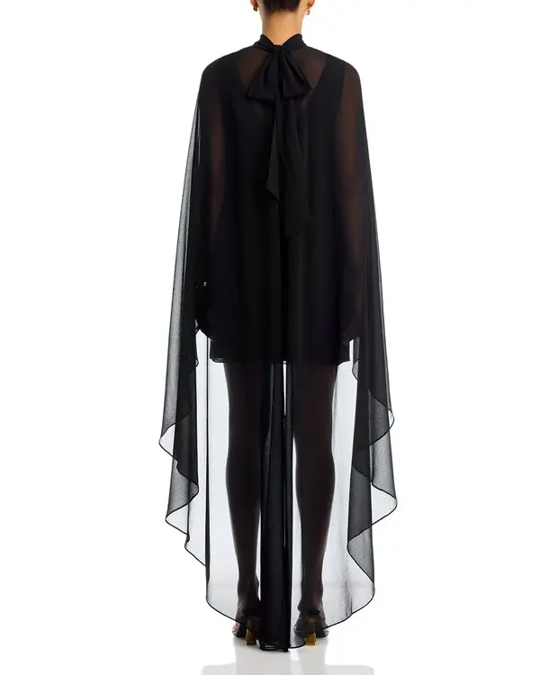 UNGARO Esme Cape Dress