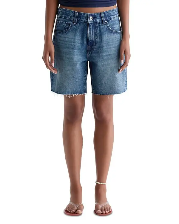 Ag Nouv Ex Boyfriend Mid Rise Bermuda Shorts - Nouveau