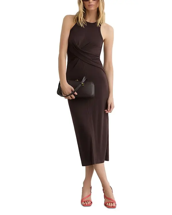 REISS Helena Midi Dress - Grape