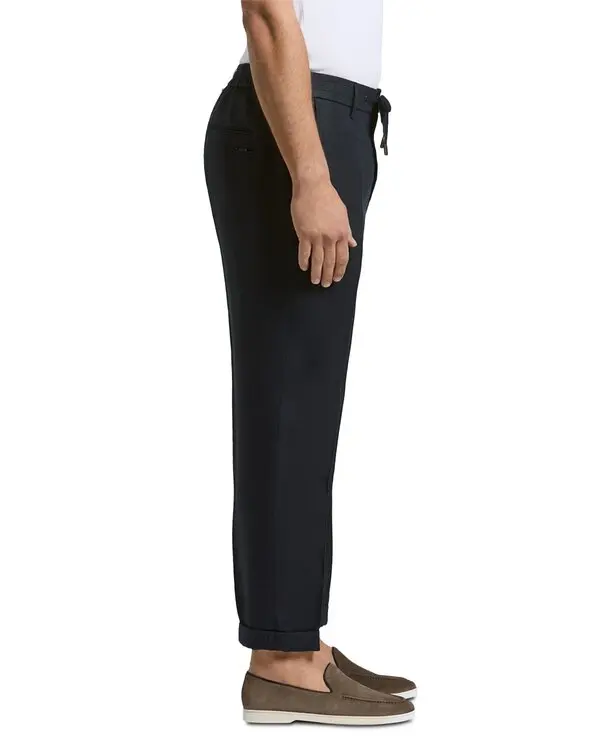 Peserico Linen Drawstring Joggers - Ink