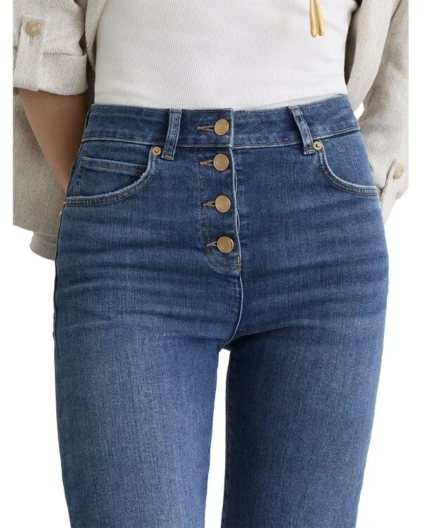 REISS Lana High Rise Straight Leg Jeans