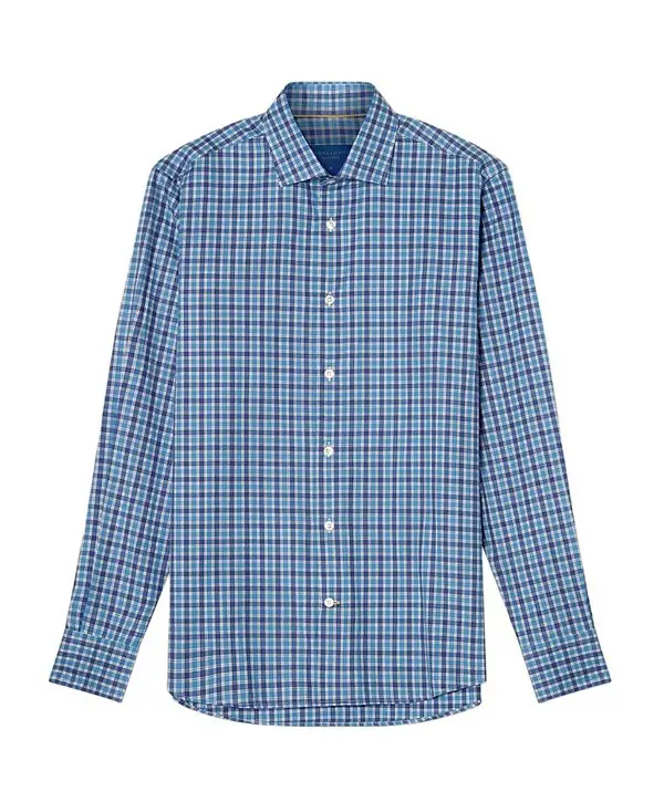 Robert Talbott Reynolds Ultra Light Weight Brushed Multi Check Shirt
