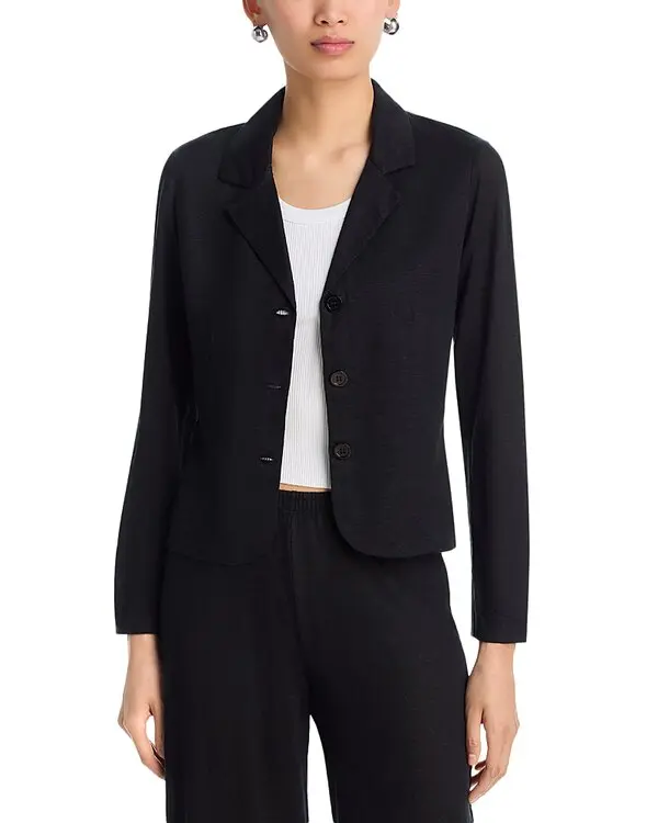 Majestic Filatures Linen Stretch Three Button Blazer