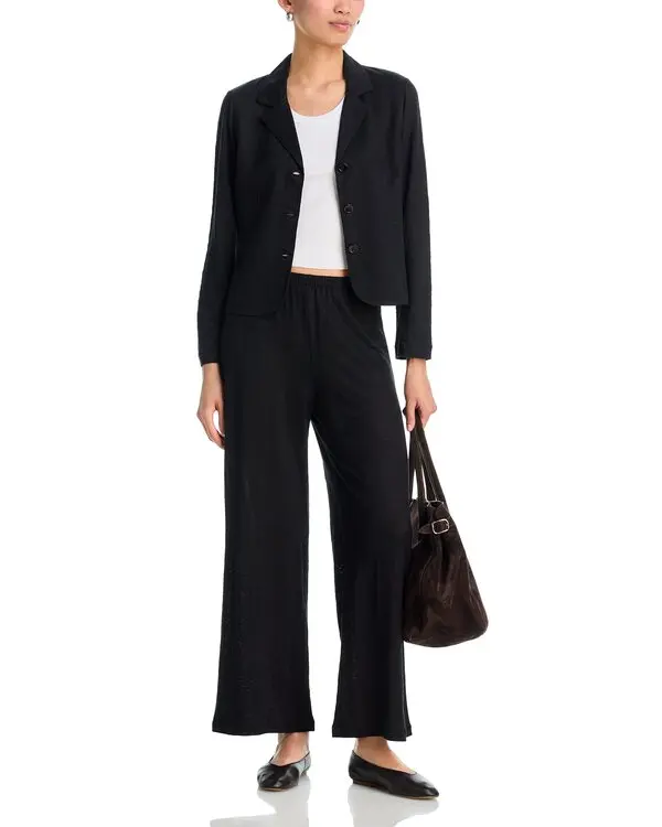 Majestic Filatures Linen Stretch Three Button Blazer