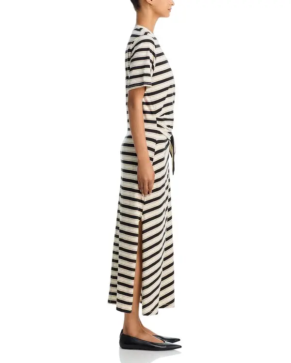 Rag & Bone Slub Stripe Maxi Dress - Cream Multi