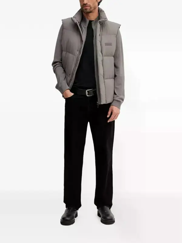 Armani Exchange Padded Sleeveless Coat - Grey
