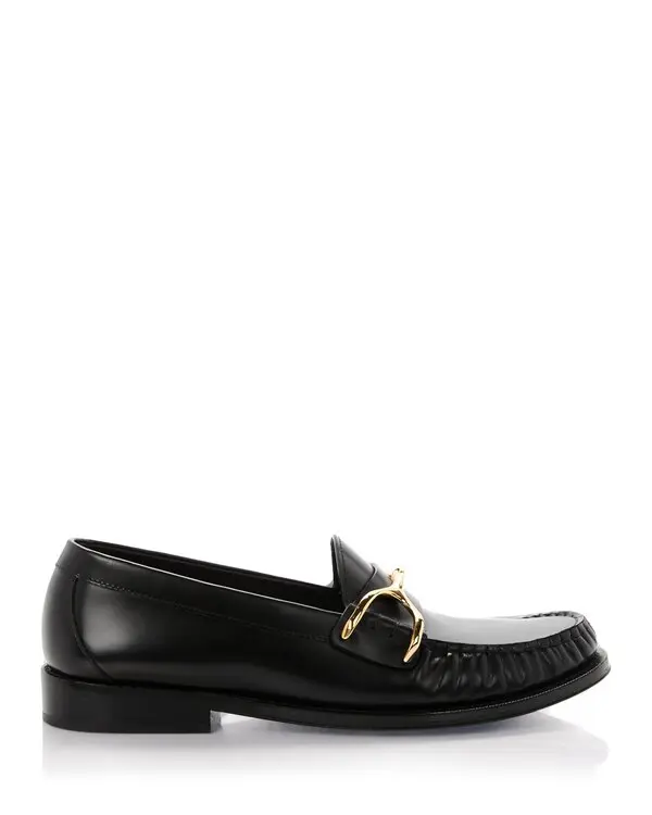 Alexander McQueen Leather Wishbone Loafers