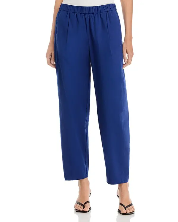 Eileen Fisher Stretch Cotton Poplin Ankle Lantern Pants
