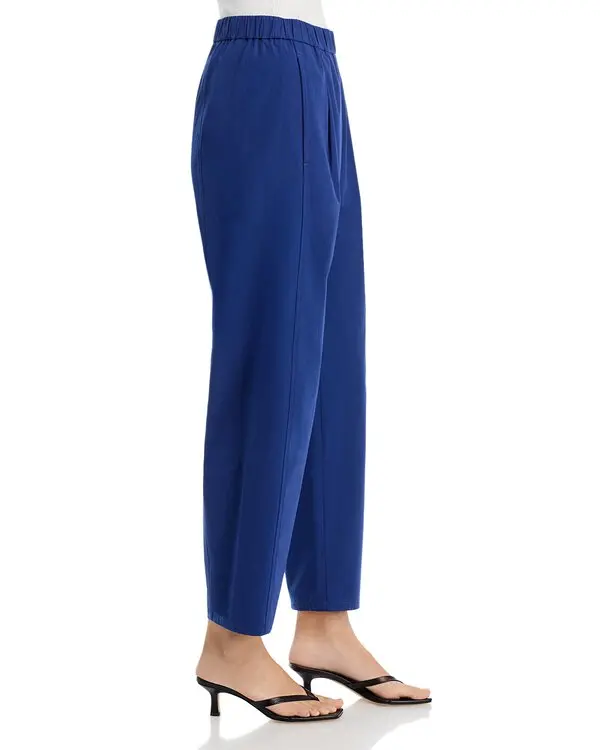 Eileen Fisher Stretch Cotton Poplin Ankle Lantern Pants