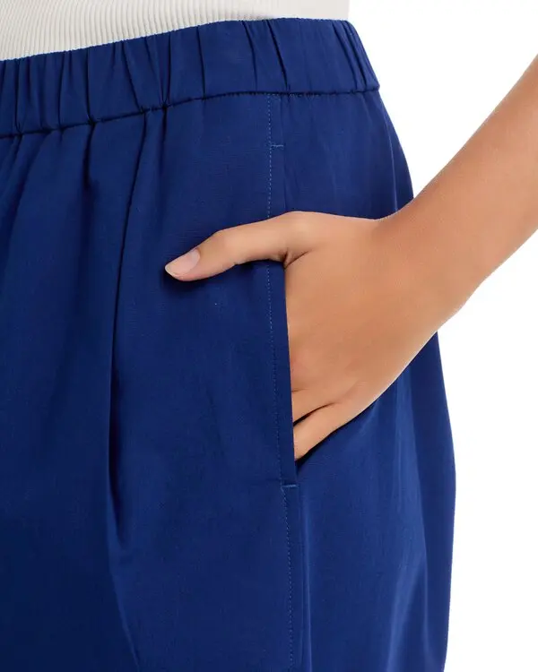 Eileen Fisher Stretch Cotton Poplin Ankle Lantern Pants