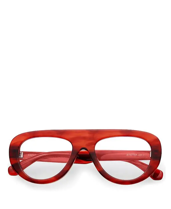 FREYRS EYEWEAR Jetsetter Aviator Blue Light Reading Glasses - Merlot