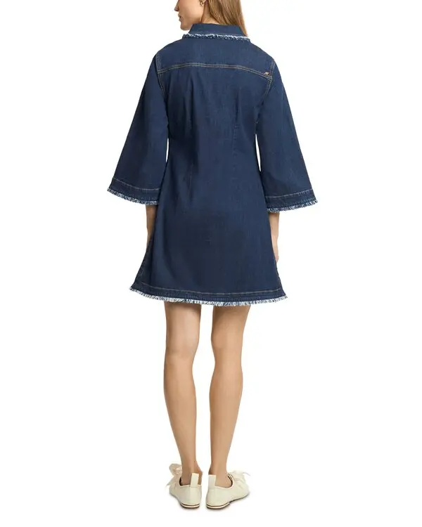 Cinq à Sept Dany Bicolor Fringe Dress In Twilight