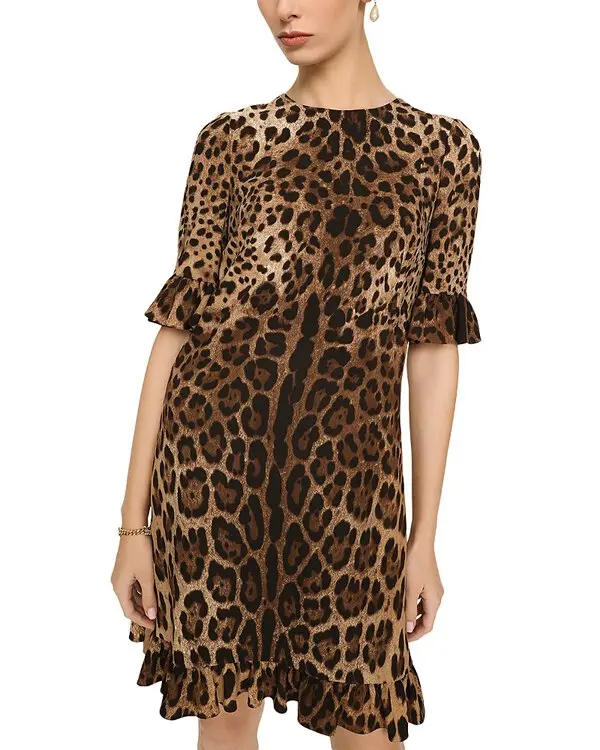 Dolce & Gabbana Print Cady Mini Dress