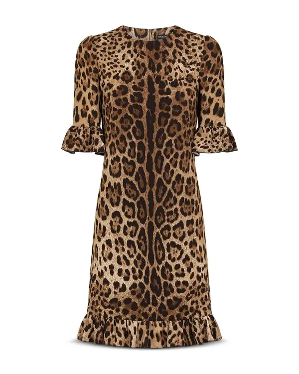 Dolce & Gabbana Print Cady Mini Dress
