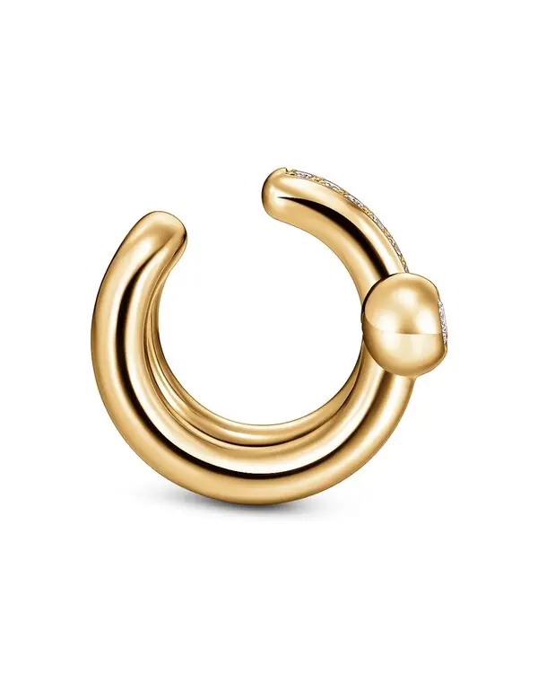Hearts On Fire 18k Yellow Dream Diamond Swirl Single Ear Cuff