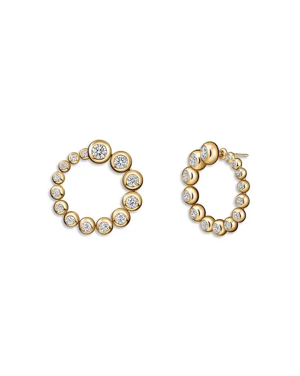 Hearts On Fire 18k Yellow Dream Diamond Bezel Convertible Earrings