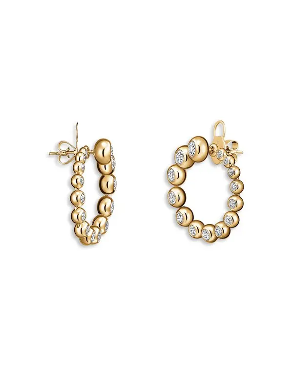 Hearts On Fire 18k Yellow Dream Diamond Bezel Convertible Earrings