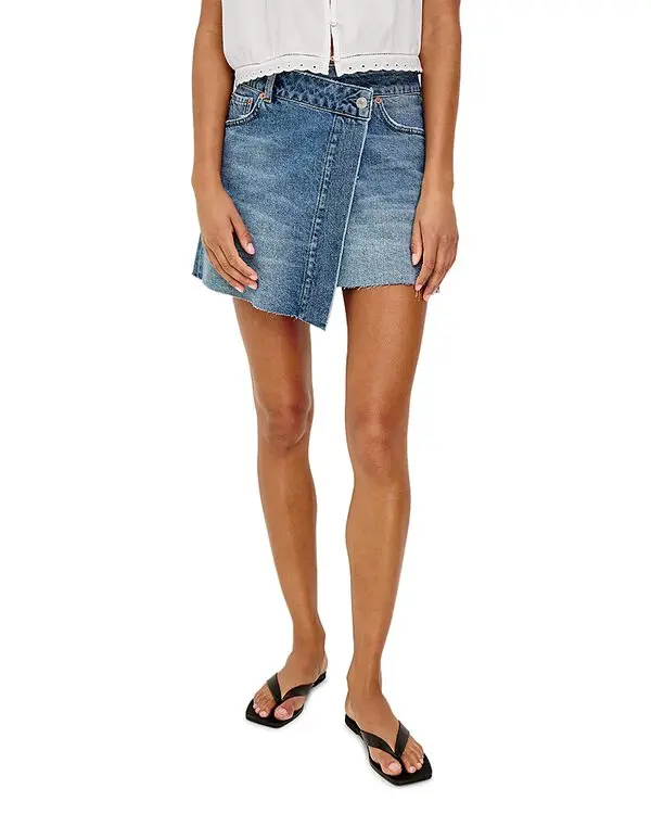 Rails Huntington Denim Wrap Skirt