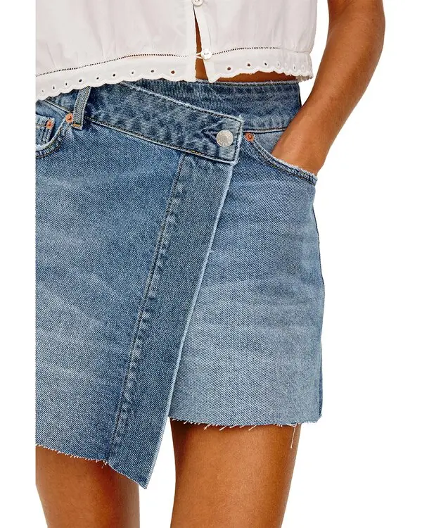 Rails Huntington Denim Wrap Skirt