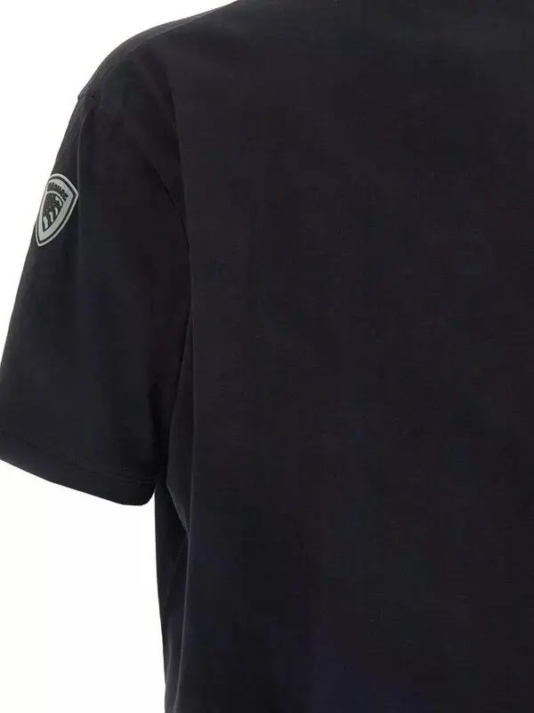 BLAUER. Logo-patch T-shirt