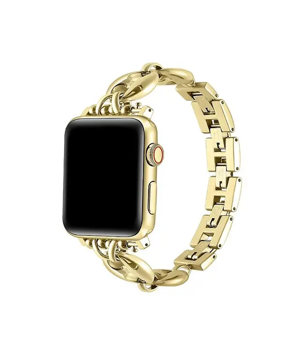 POSH TECH Poppy Stainless Steel Link Band For Apple Watch - Gold