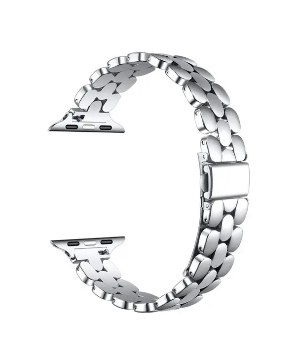 POSH TECH Emery Stainless Steel Band For Apple Watch - Silver
